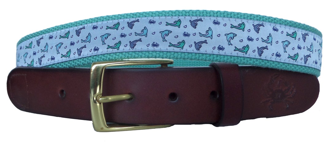 Dolphin Leather Belt /leather Belt /canvas Belt /mens Belt/ D Ring Belt ...