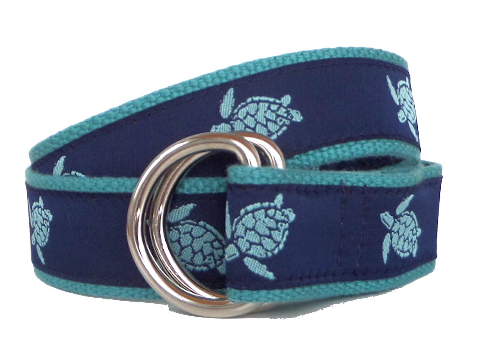 Teal and Navy Sea Turtle Belt /nautical Belt/leather Belt - Etsy