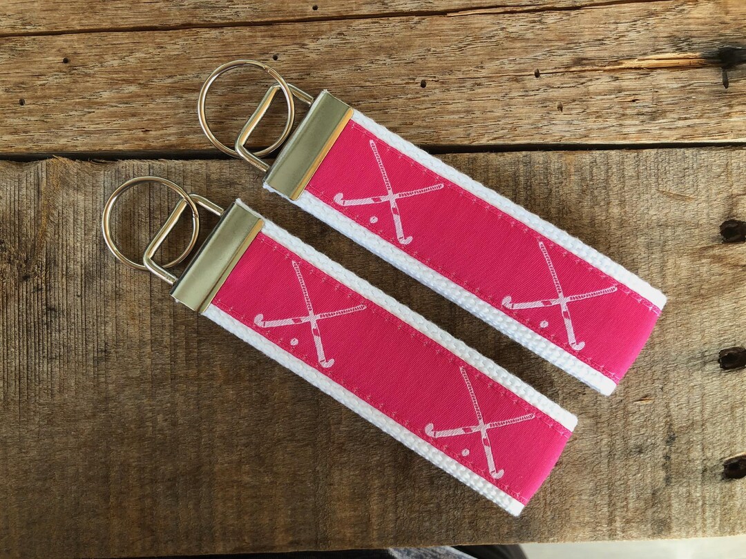 Field Hockey Key Fob/ Preppy Key Chain / Party Theme Key Fob / Field ...