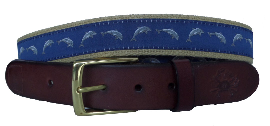 Dolphin Leather Belt /leather Belt /canvas Belt /mens Belt/ D Ring Belt ...