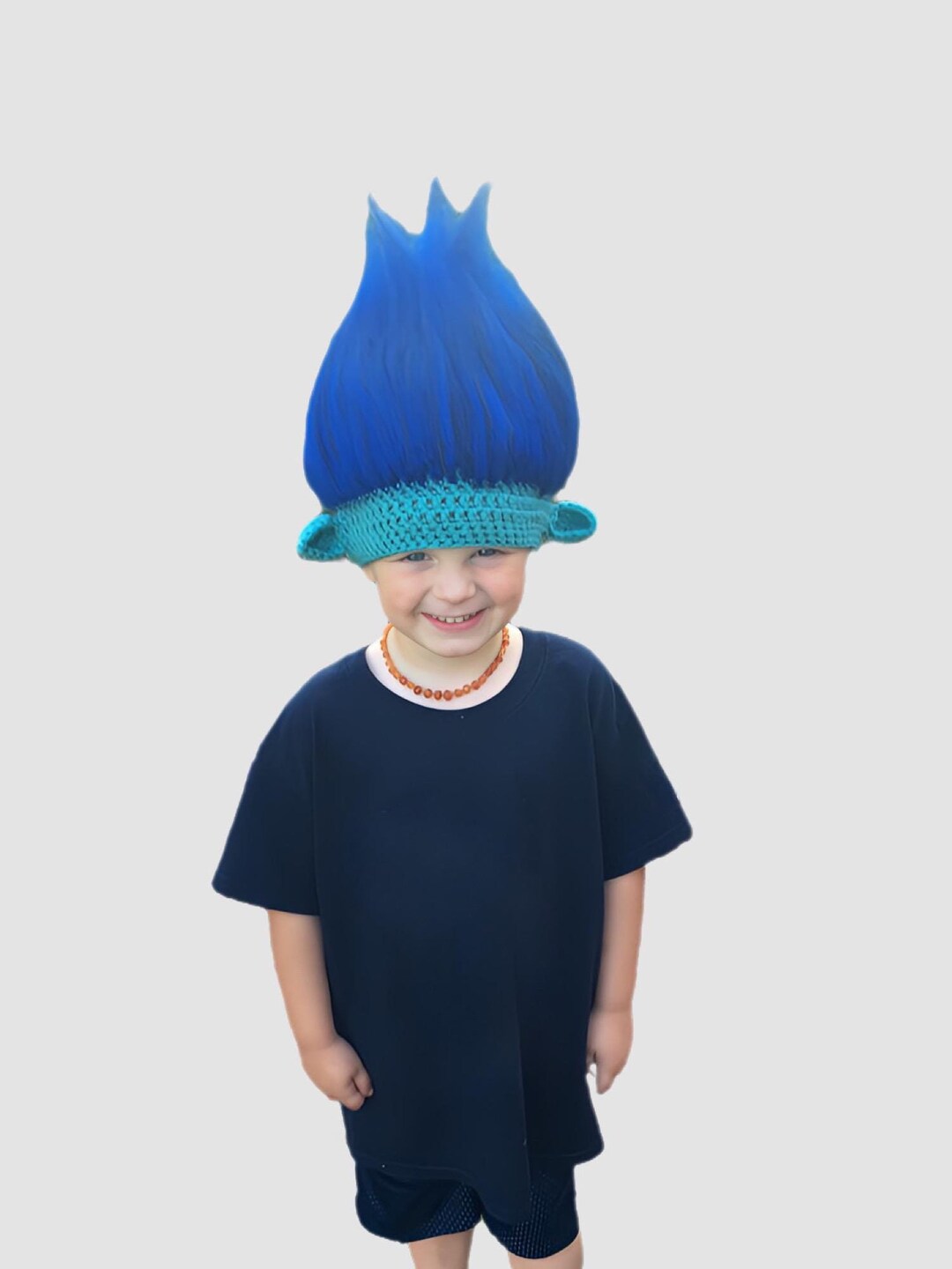 Crochet Angry Branch Troll Hat Wig- Trolls Movie Winter Hat- Troll Hair ...