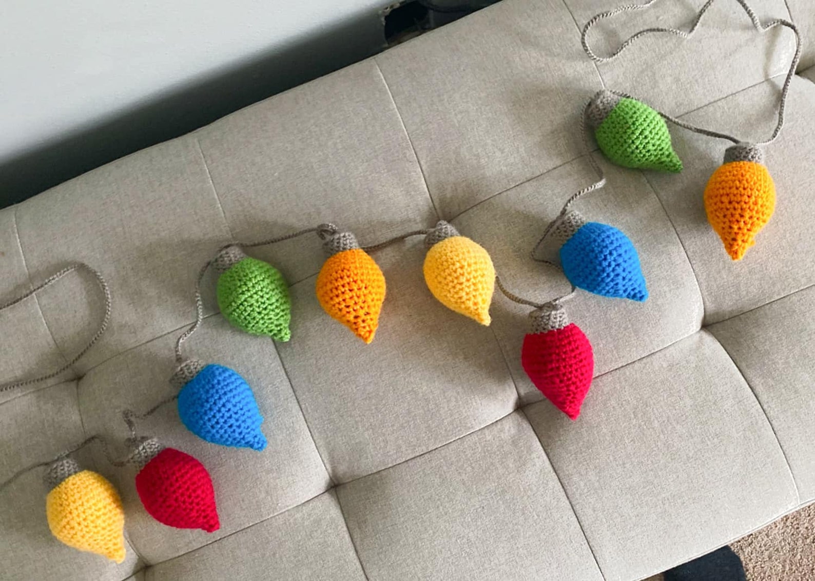 Crochet Christmas Lights Christmas Tree Lights Crochet - Etsy