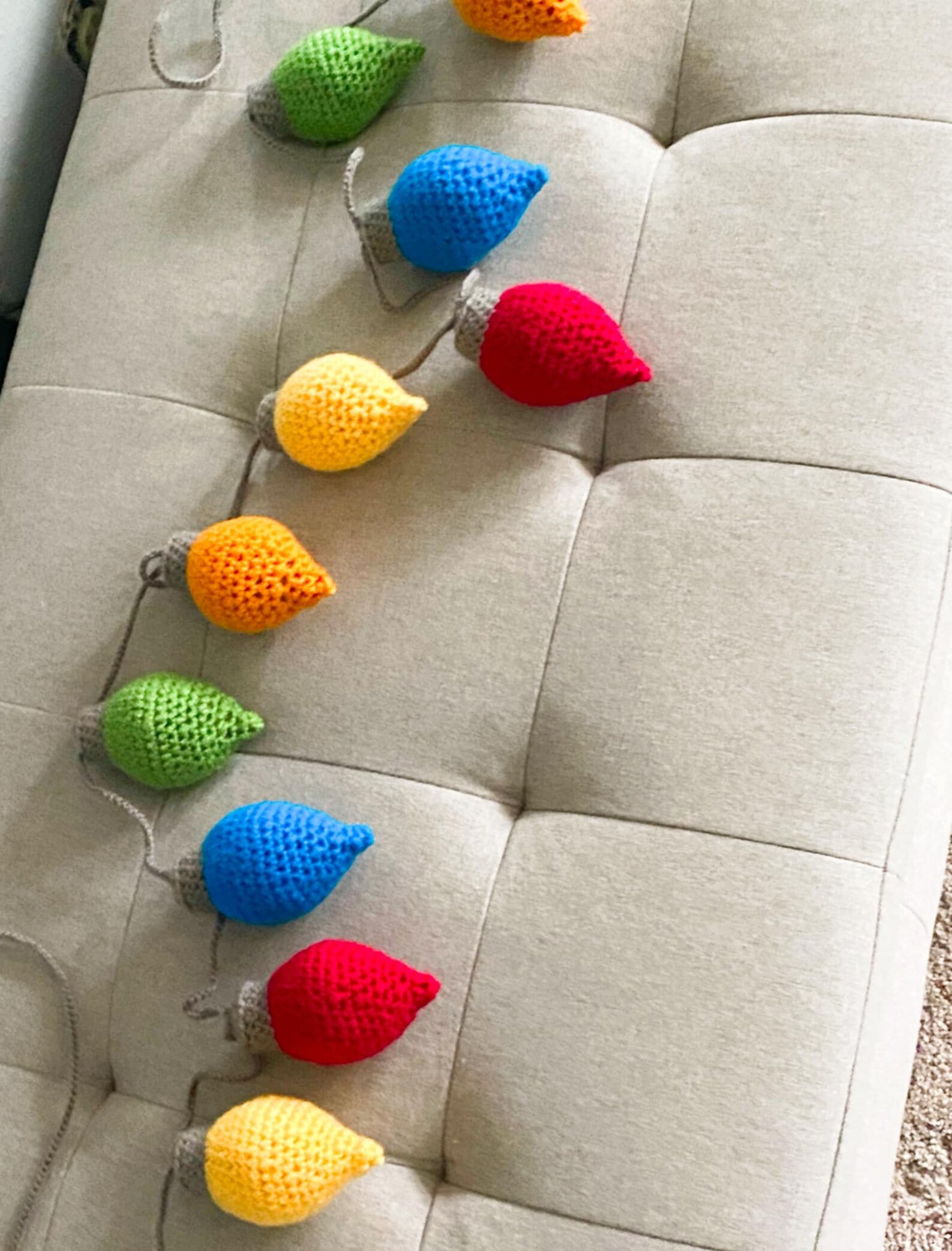Crochet Christmas Lights, Christmas Tree Lights, Crochet Lights ...