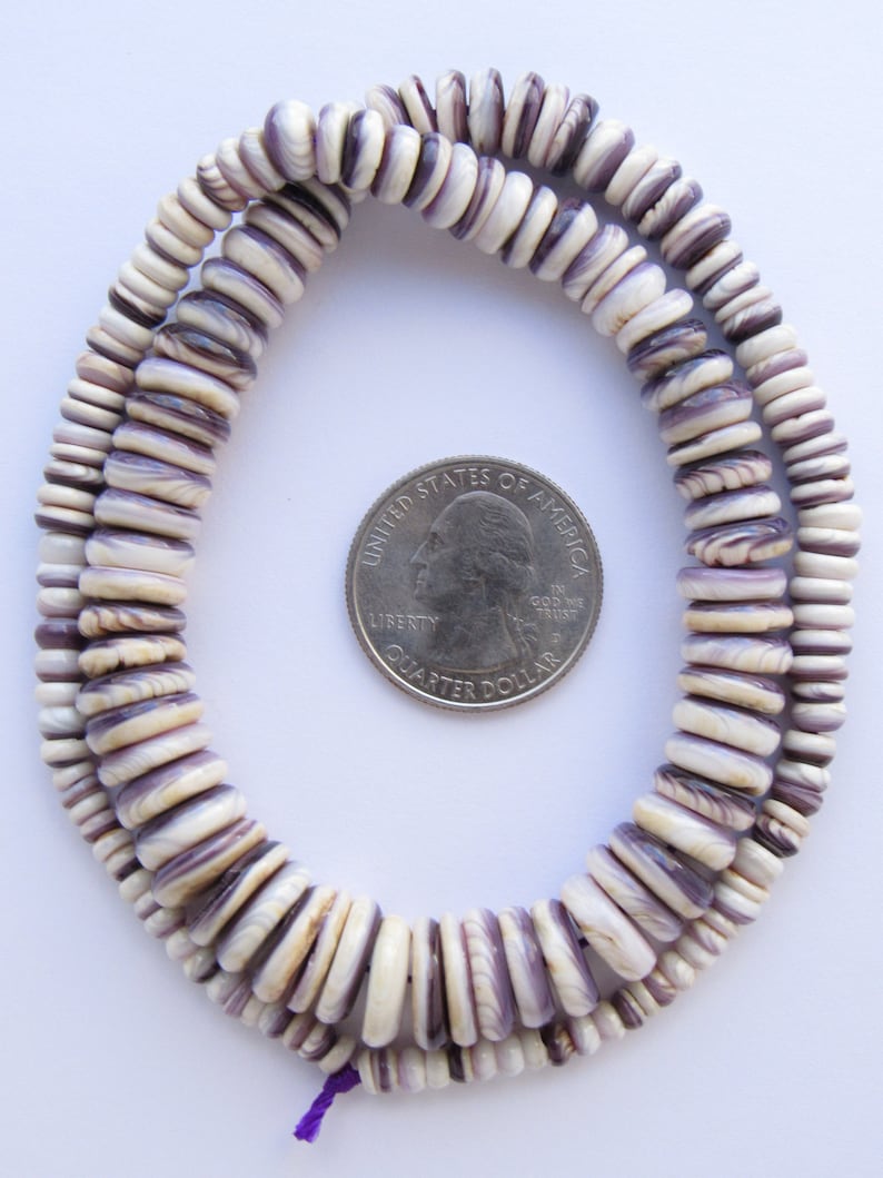 Jewelry Making Supplies Genuine Wampum BEADS Graduated 4-10mm - Etsy