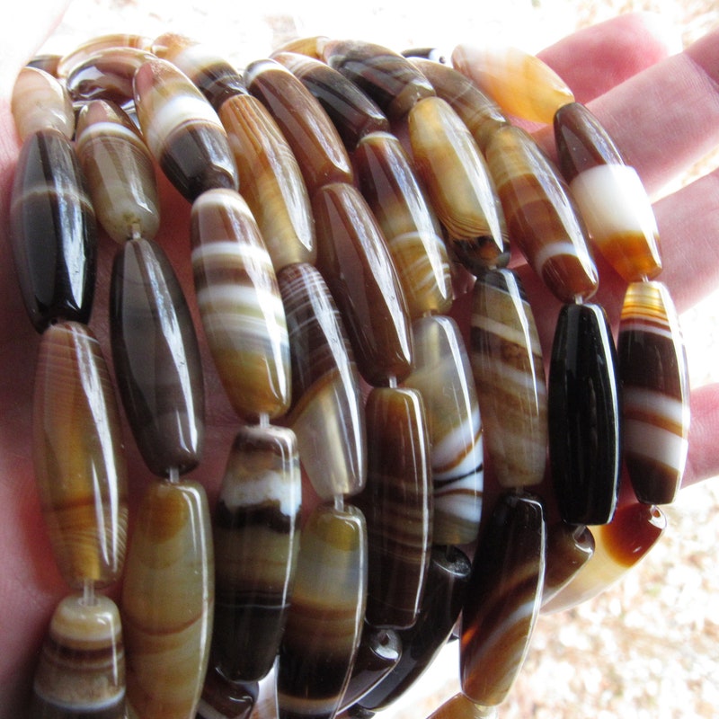 Banded Agate Beads - Etsy