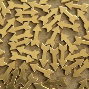 20 Pc. Small Raw Brass Arrows: 14mm by 5mm - Made in USA | RB-068 - Etsy