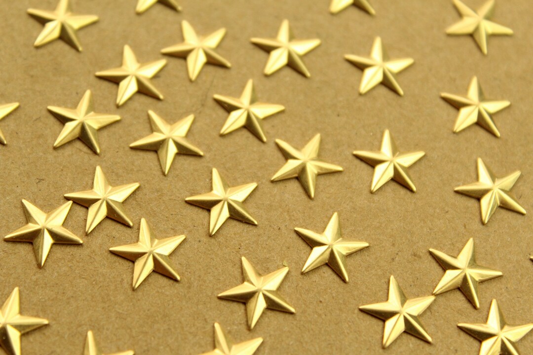 20 Pc. Raw Brass Barn Stars: 12mm by 12mm - Made in USA | RB-1358 - Etsy