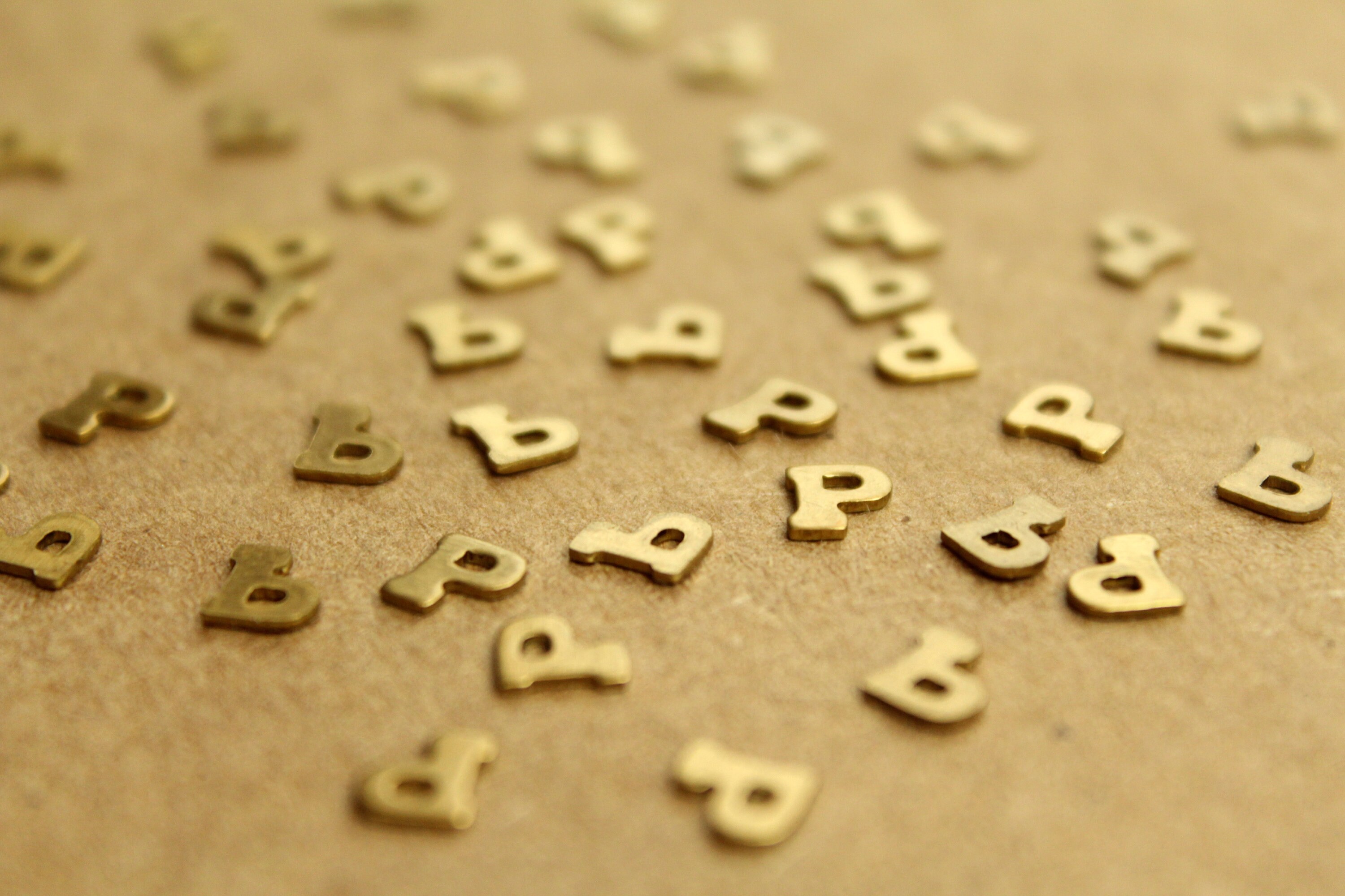 8 Pc. Tiny Raw Brass Letter P Stampings 5mm by 6mm Made in - Etsy