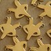 6 Pc. Raw Brass Fox Head Pendants: 18mm by 23mm - Made in USA | RB-074 ...