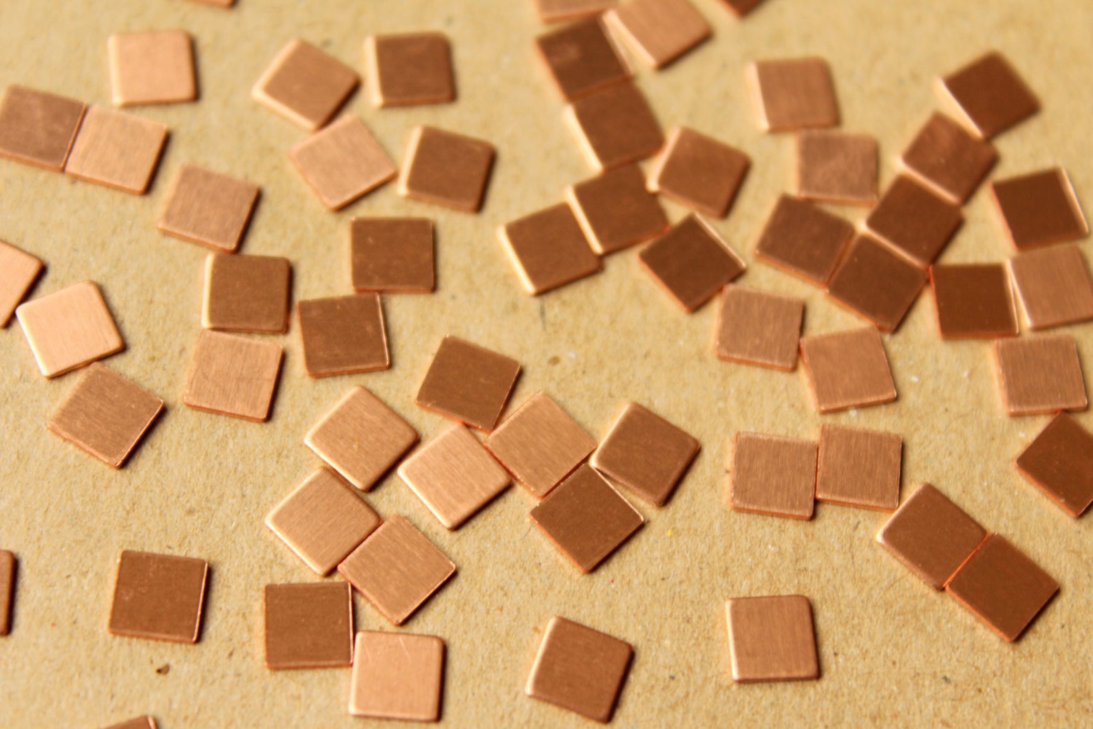 20 Pc. Tiny Raw Copper Squares: 5mm by 5mm Made in USA - Etsy