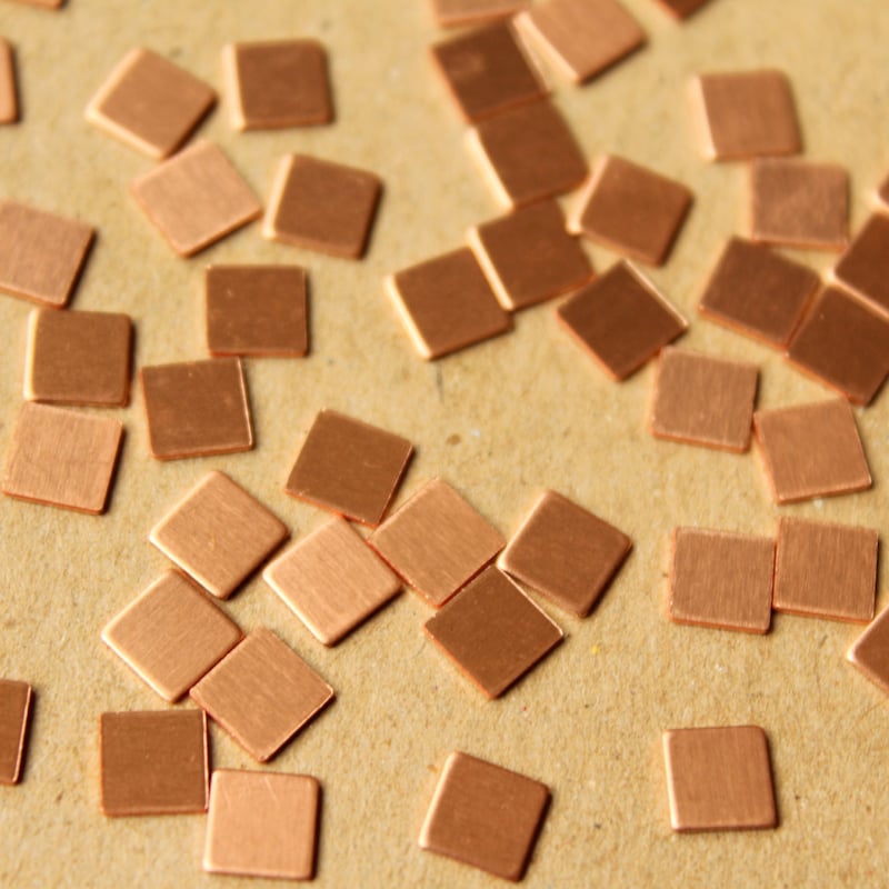 Copper Pieces Squares - Etsy