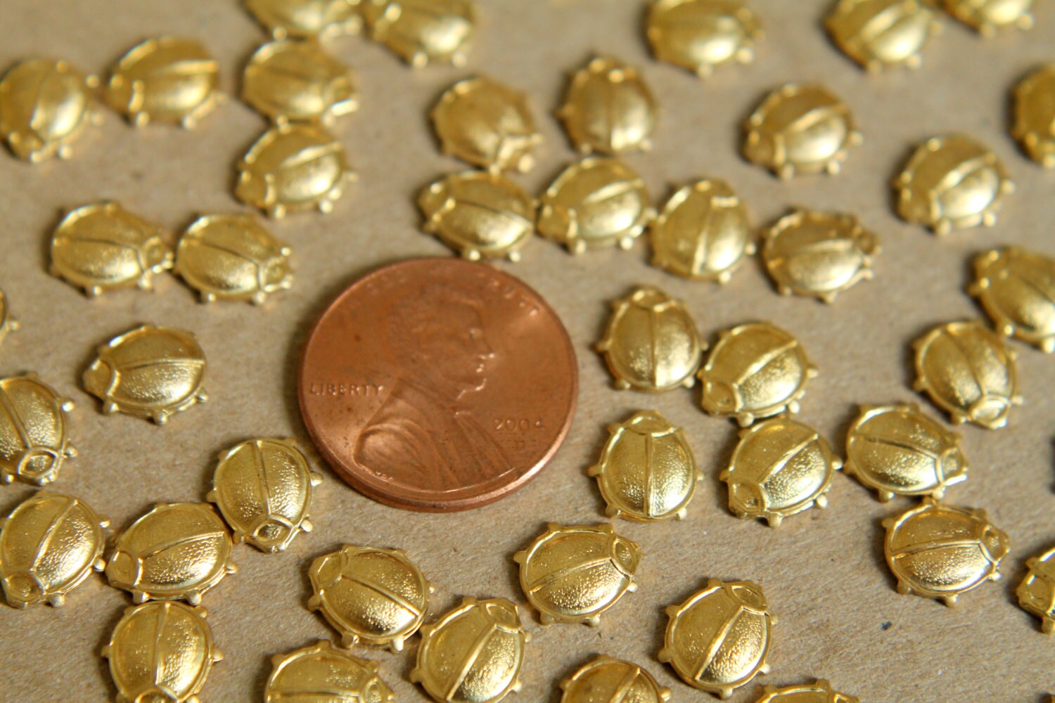 10 Pc. Tiny Raw Brass Beetles: 8.5mm by 8mm - Made in USA | RB-303 - Etsy