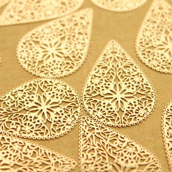 Gold Teardrop - Etsy