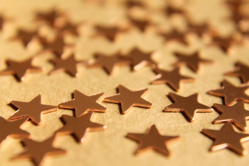 20 Pc. Small Raw Copper Stars: 10mm by 10mm Made in USA | Etsy