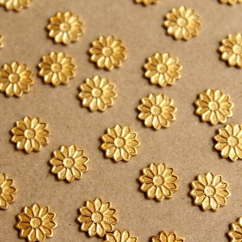 Brass Flower - Etsy
