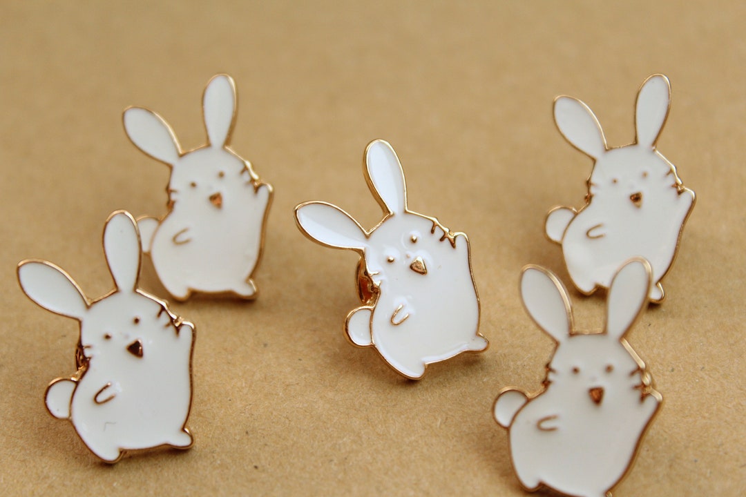 1 Pc. Bunny Rabbit Brooch Pin, 26mm X 17mm | MIS-206* - Etsy