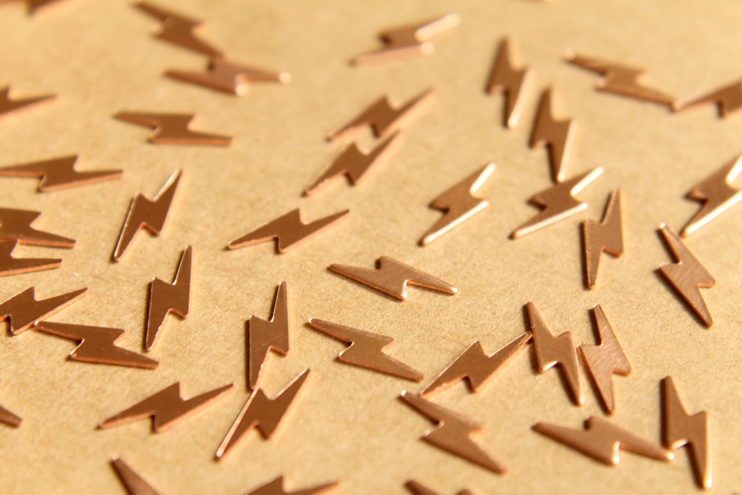 20 Pc. Tiny Raw Copper Lightning Bolts: 10.5mm by 3.9mm Made | Etsy