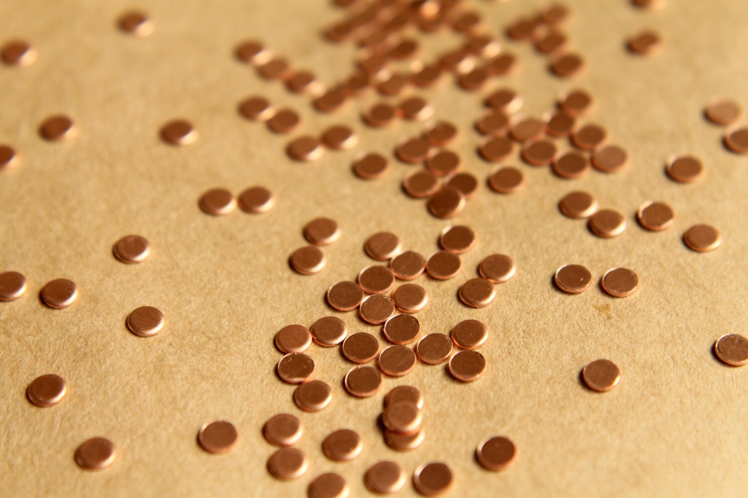 40 Pc. Tiny Raw Copper Circles: 3mm Diameter Made in USA - Etsy