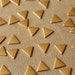40 Pc. Tiny Raw Brass Triangles 6mm by 6mm Made in USA - Etsy