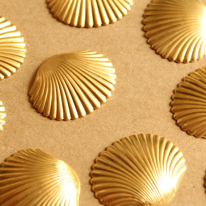 Large Brass Shell Finding - Etsy