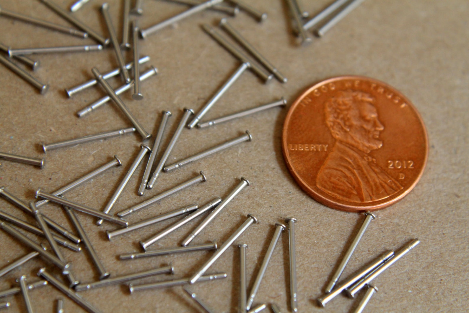 50 Pc. Stainless Steel Earring Posts 1mm Pad Also Available - Etsy