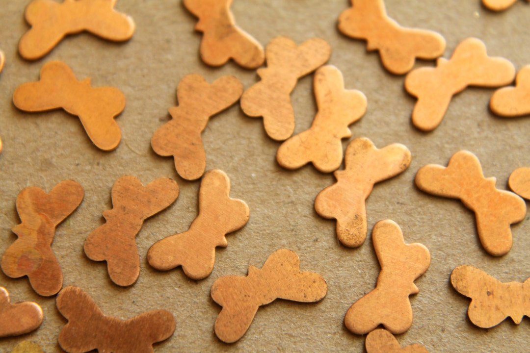18 Pc. Tiny Raw Brass Butterflies: 11mm by 6mm - Made in USA | RB-145 ...