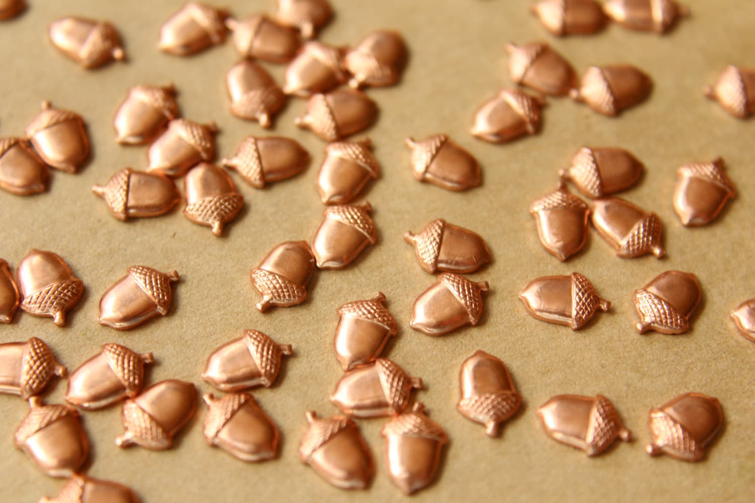 10 Pc. Tiny Raw Copper Acorn: 9mm by 7mm Made in USA - Etsy