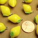 10 Pc. Lemon Resin Charms, 20mm by 12mm, Fruit Pendant Fruity Citrus ...