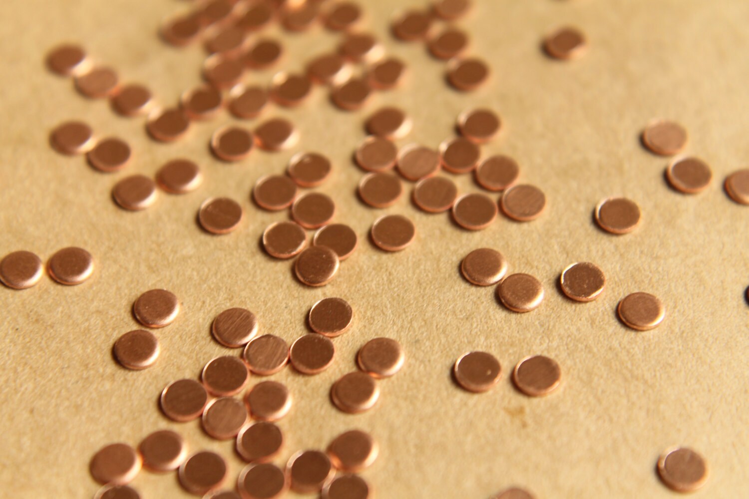 40 Pc. Tiny Raw Copper Circles: 3mm Diameter Made in USA - Etsy