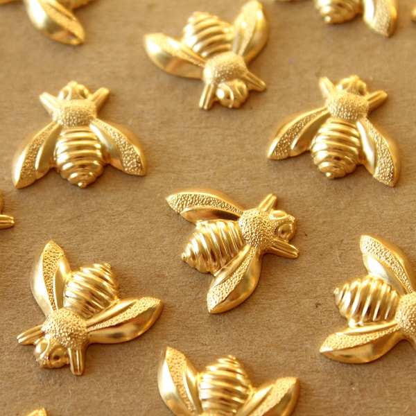 Brass Bees - Etsy