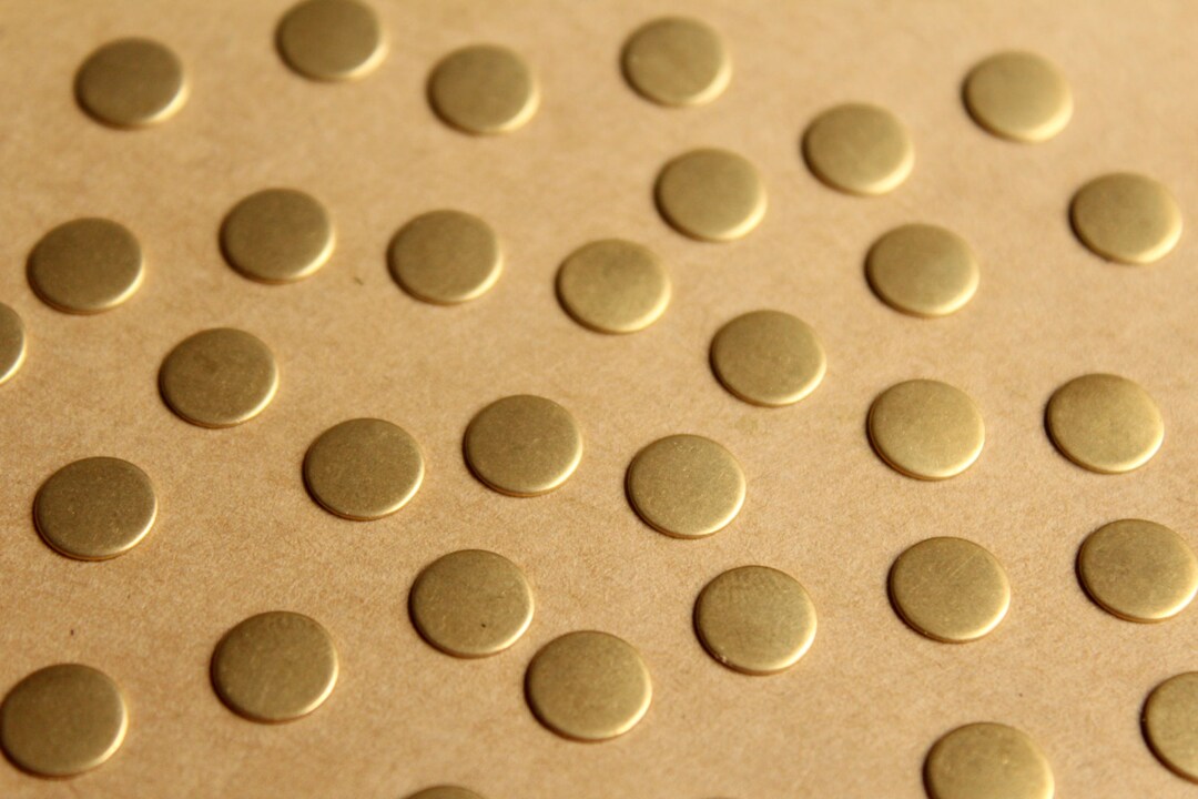 26 Pc. Raw Brass Circles: 8mm in Diameter - Made in USA | RB-767 - Etsy