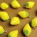 10 Pc. Lemon Resin Charms, 20mm by 12mm, Fruit Pendant Fruity Citrus ...