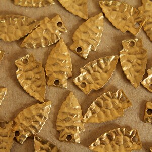 6 Pc. Raw Brass Arrowheads: 19mm by 11mm - Made in USA | RB-099 - Etsy
