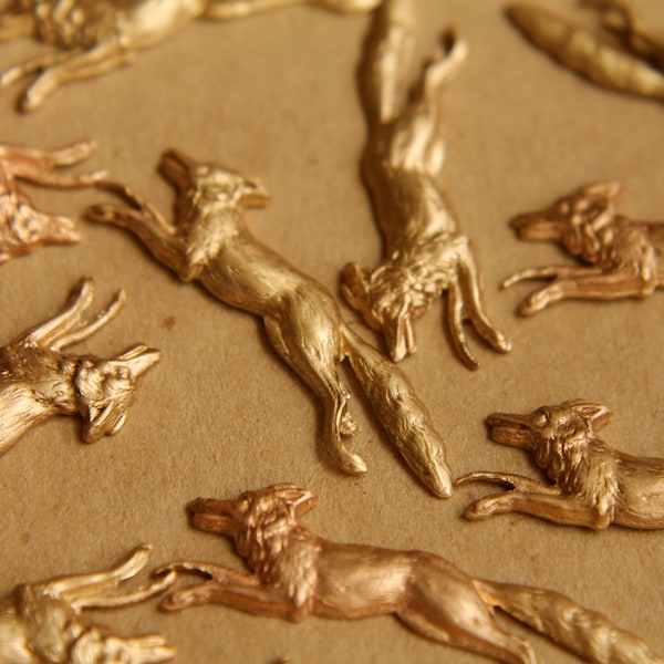 Brass Fox - Etsy