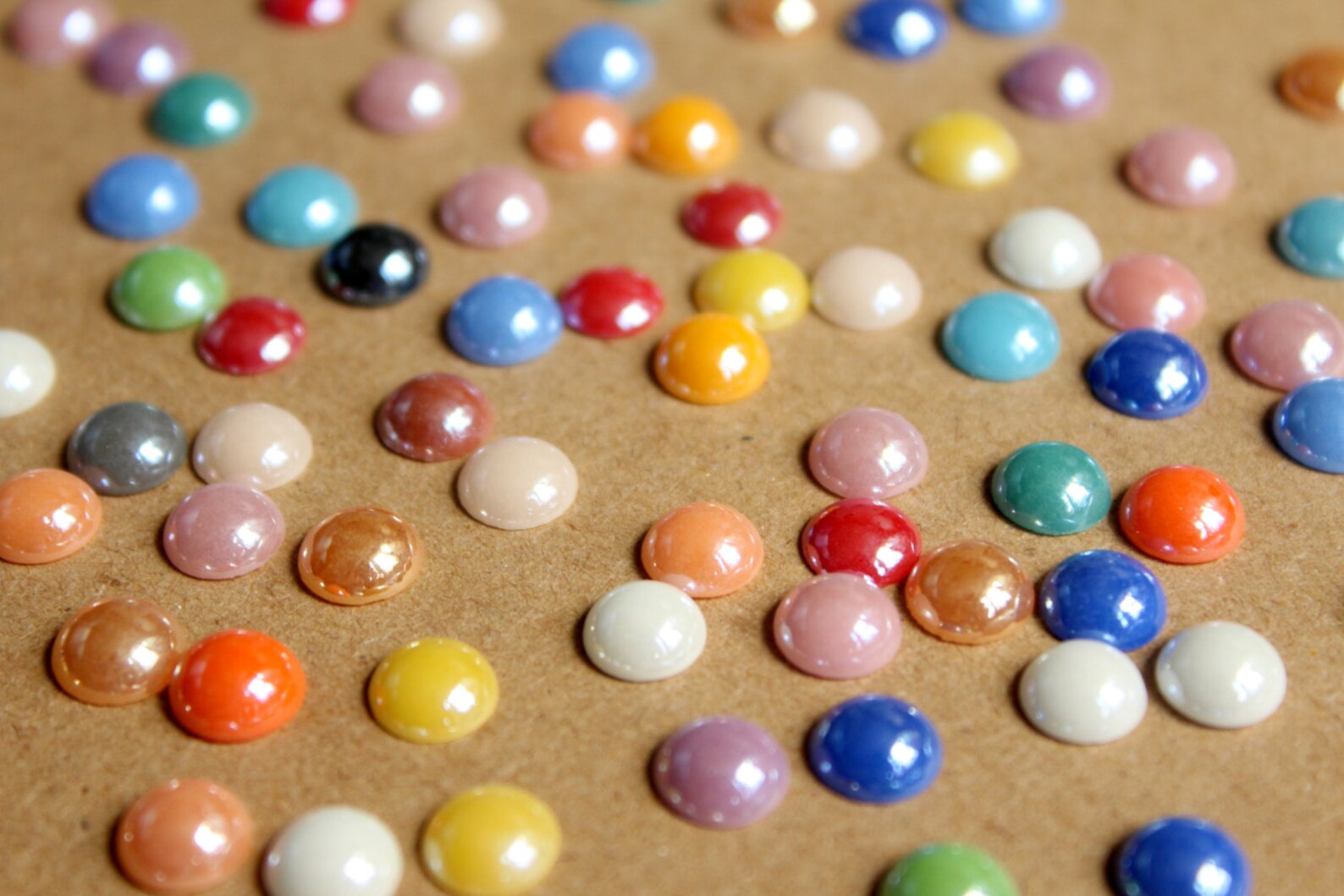 100 Pc. Multi Colored Round Porcelain Cabochons 7 8mm - Etsy