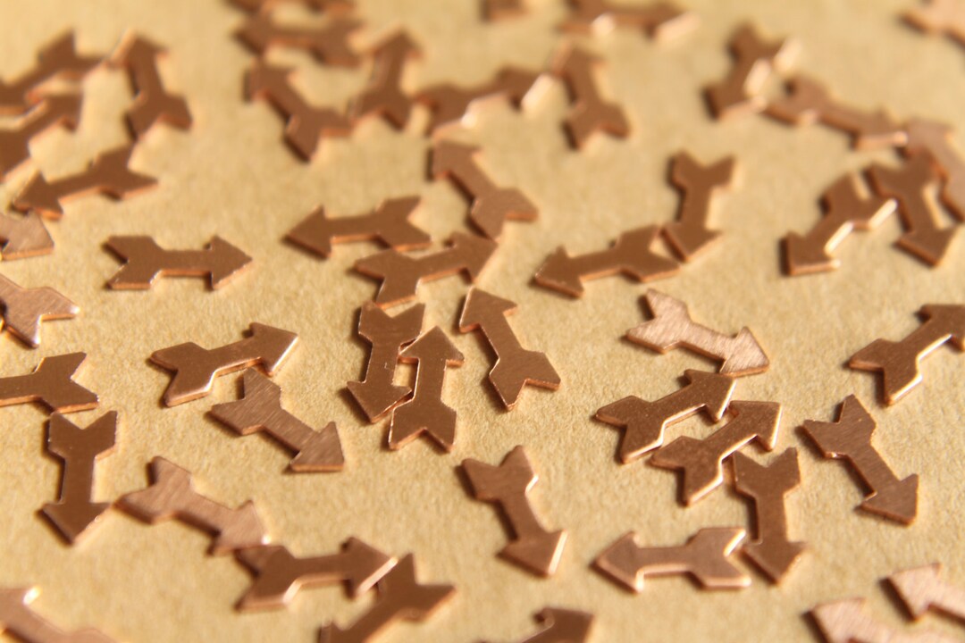 24 Pc. Tiny Raw Copper Arrows: 8mm by 3.9mm - Made in USA | RB-488 - Etsy