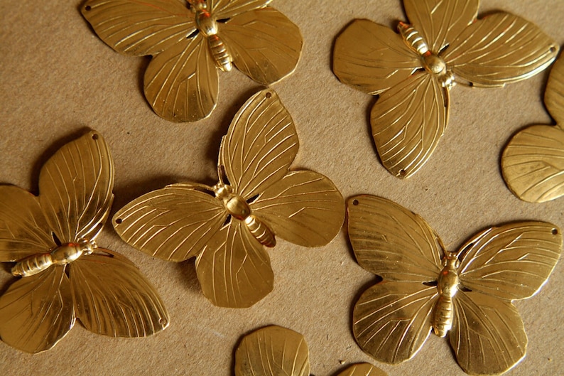 1 Pc. Raw Brass Butterfly Stamping: 52mm by 38mm - Made in USA | RB-121 ...