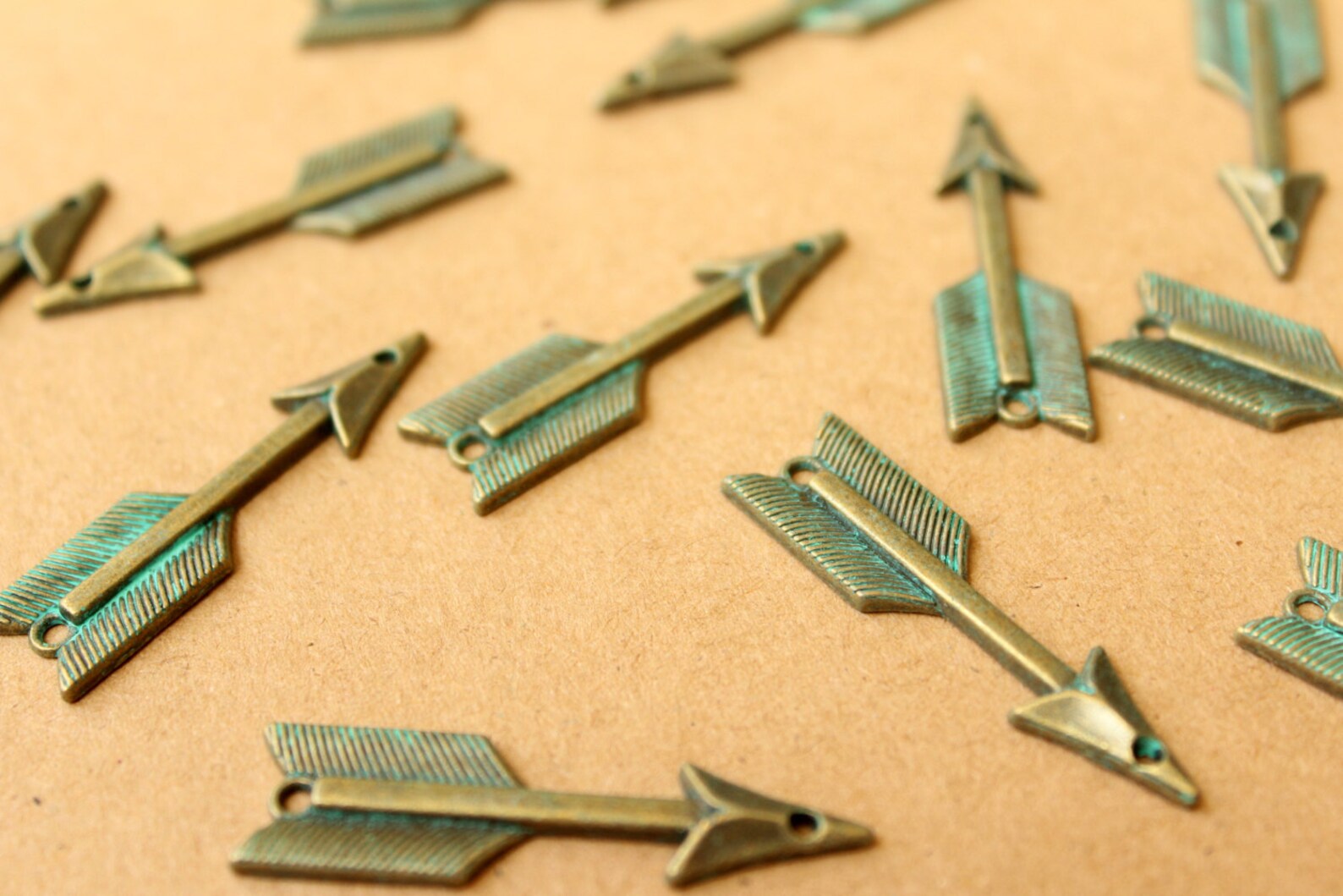 15 Pc. Verdigris Antique Bronze Arrow Connectors, 39mm by 10.5mm | MIS ...