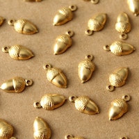 Brass Acorn - Etsy