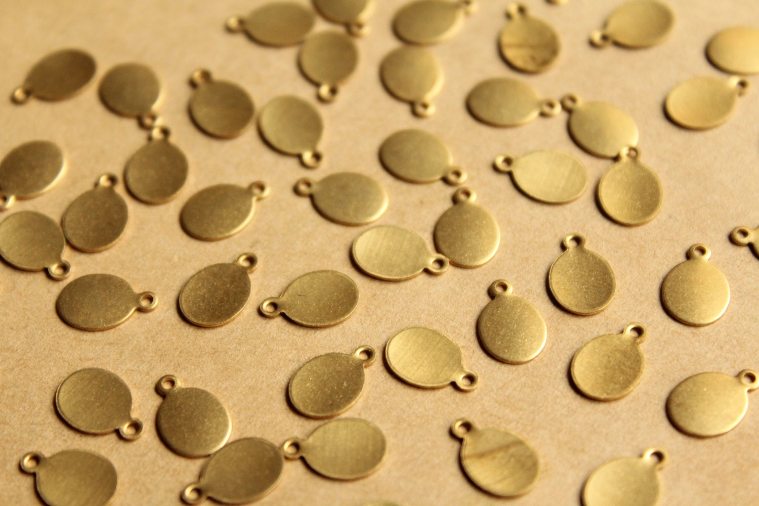 24 Pc. Raw Brass Oval Tags: 11mm by 7mm Made in USA RB-769 - Etsy