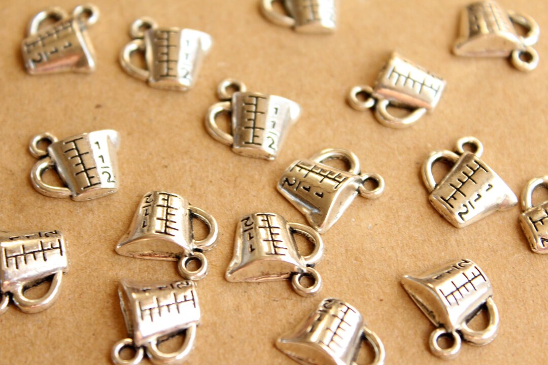 20 Pc. Antique Silver Measuring Cup Charms 13.5mm X 14.5mm - Etsy