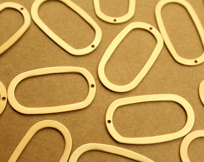 8 Pc. Matte Gold Oval Links: 35.5mm by 19.5mm FI-563 - Etsy