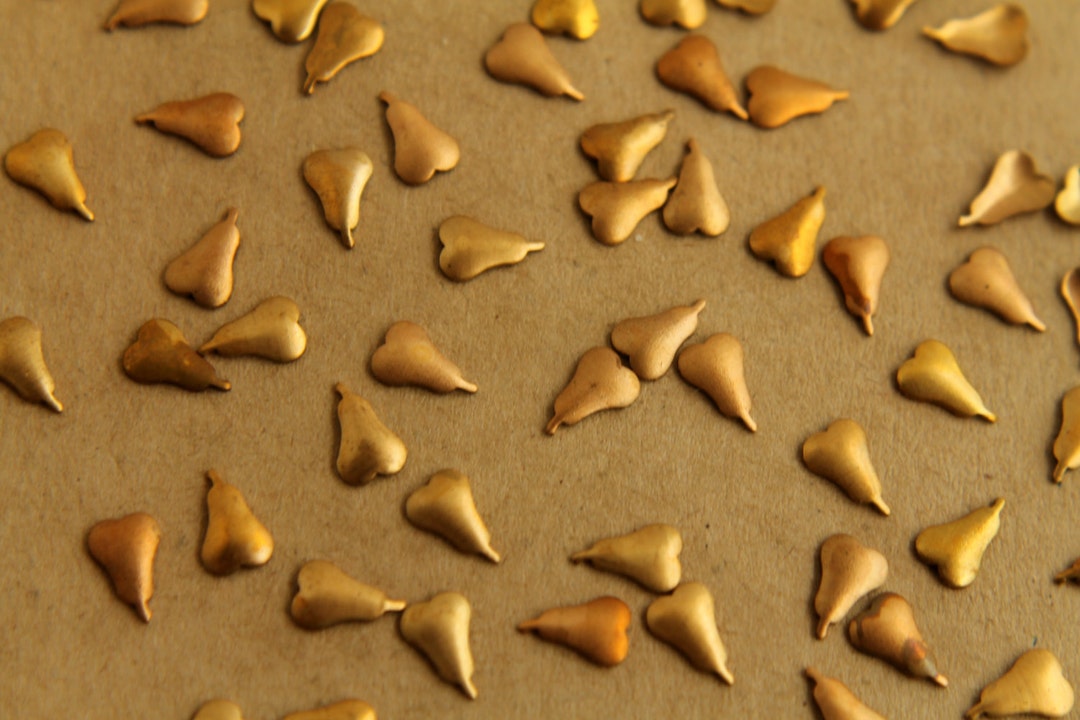 30 Pc. Tiny Raw Brass Smooth Pears: 7mm by 4.5mm - Made in USA | RB-358 ...