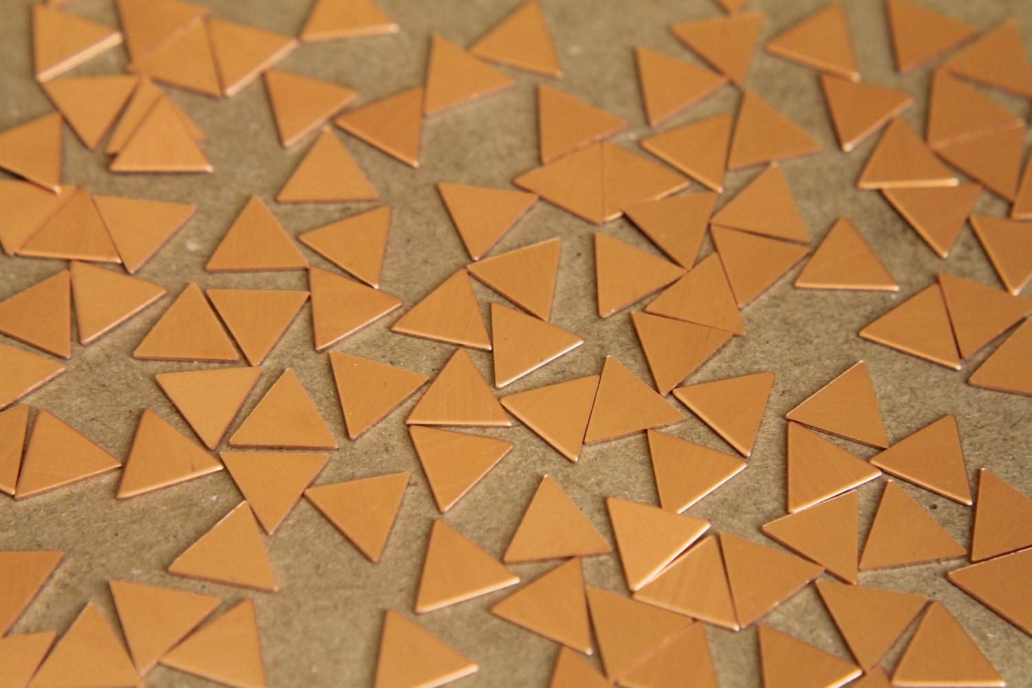 20 Pc. Small Raw Copper Triangles: 9mm by 9mm Made in USA - Etsy Canada