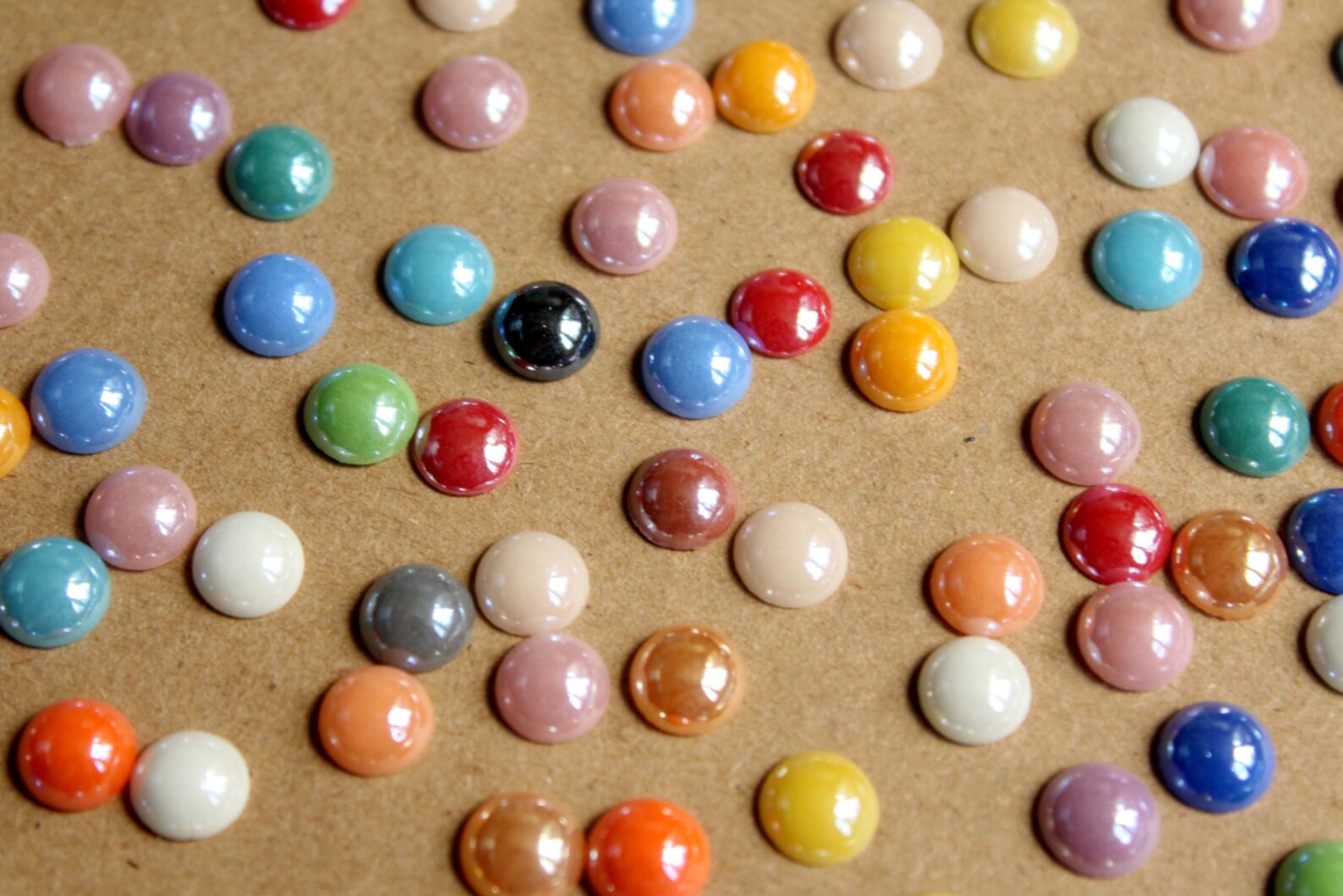 100 Pc. Multi Colored Round Porcelain Cabochons 7 8mm - Etsy