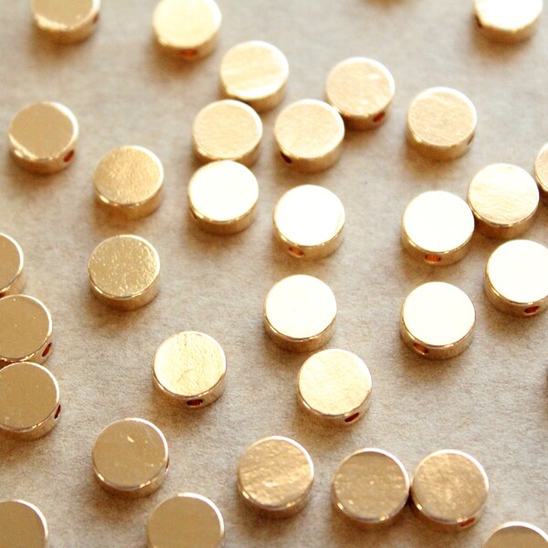 Flat Round Beads - Etsy