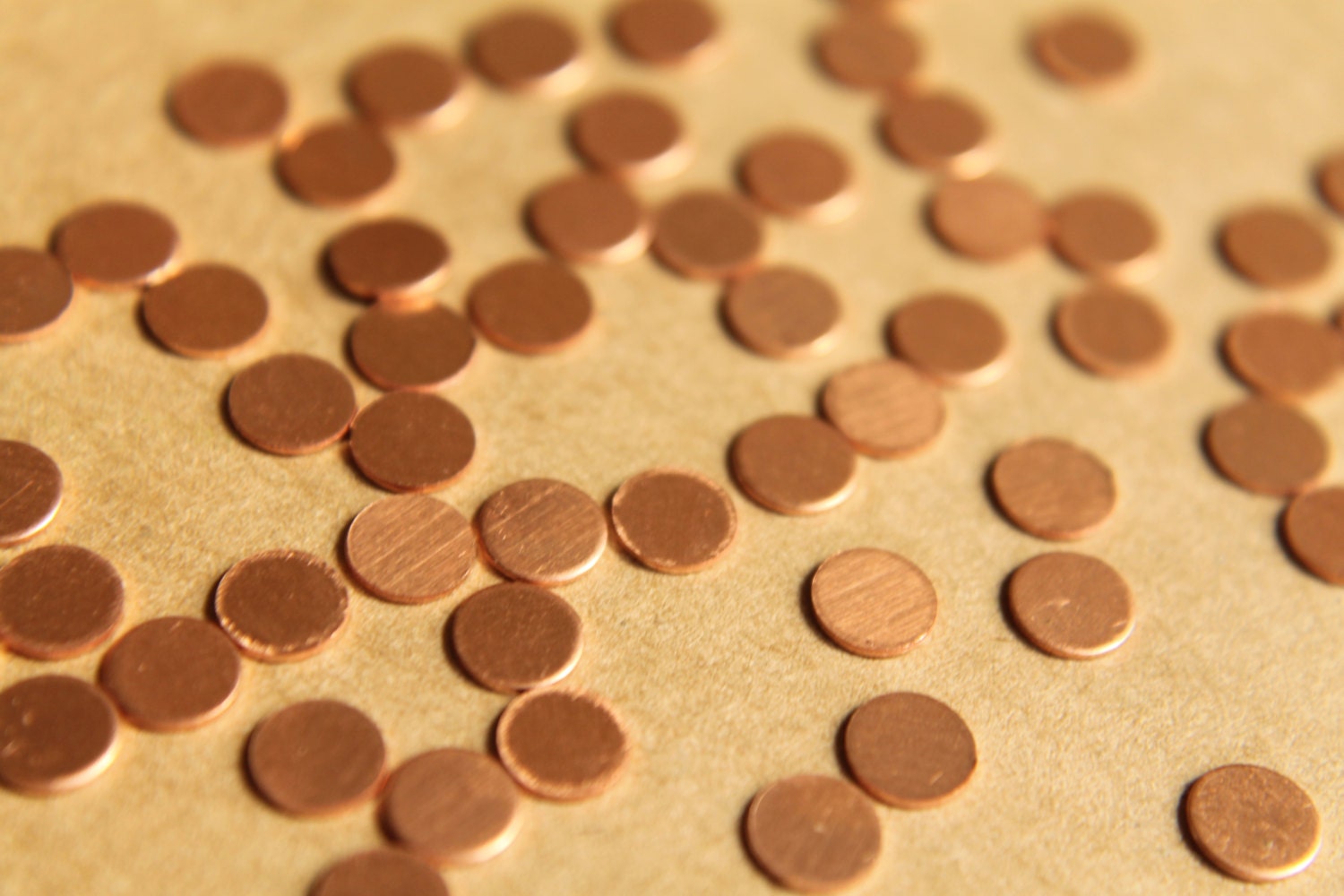 36 Pc. Tiny Raw Copper Circles: 5mm Diameter Made in USA - Etsy