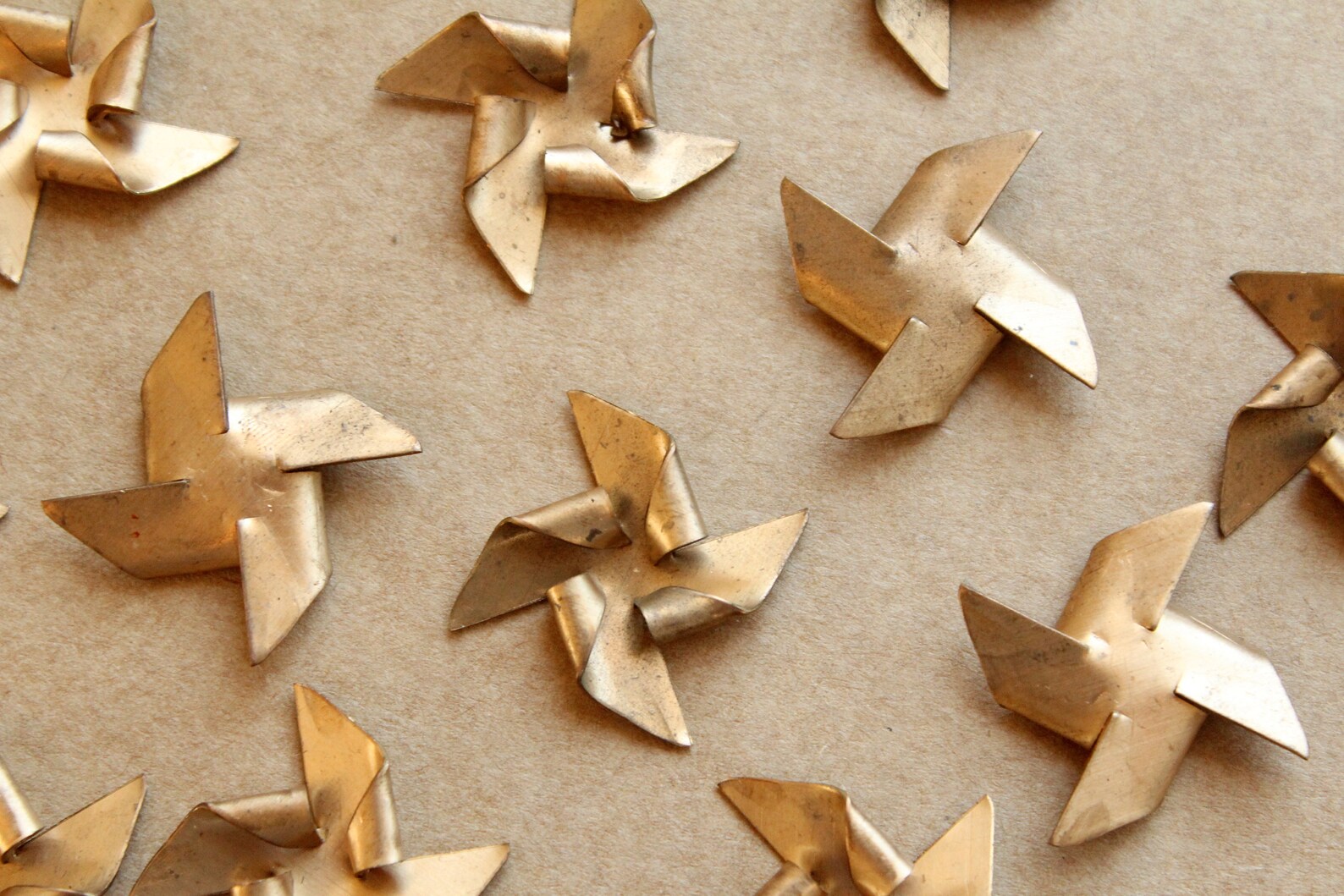 2 Pc. Raw Brass Pinwheels: 31.5mm by 31.5mm - Made in USA | RB-1161 - Etsy