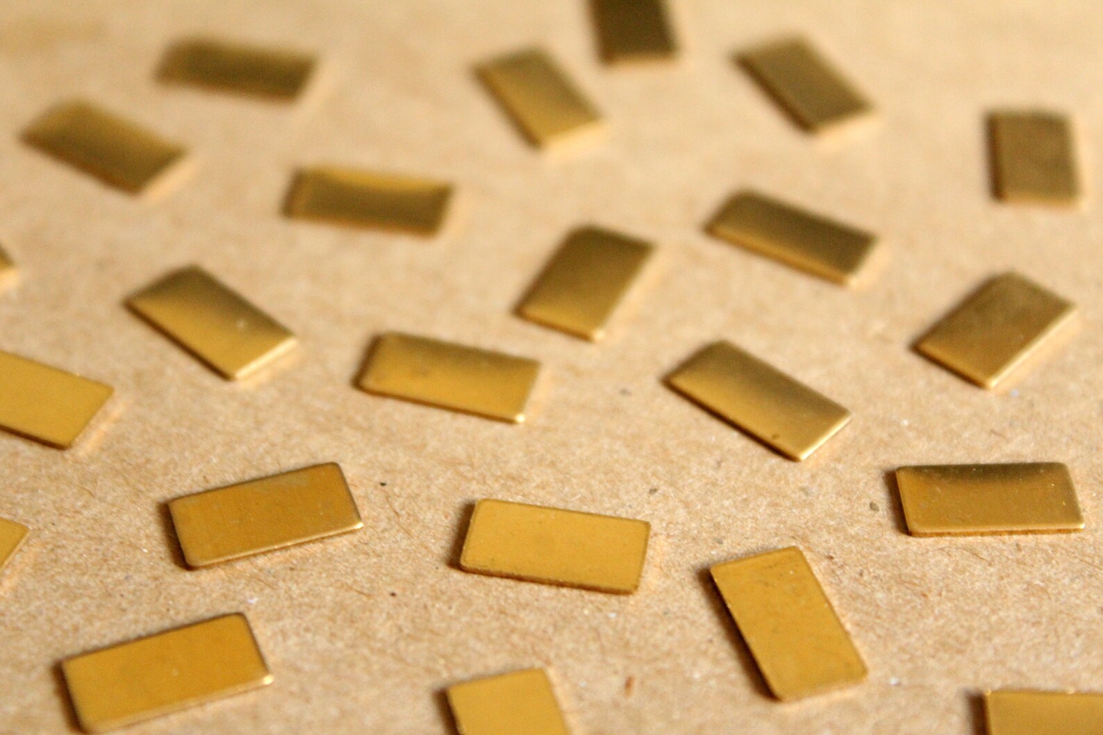 20 Pc. Tiny Raw Brass Rectangles: 11mm by 6mm Made in USA - Etsy