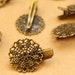 10 Pc. Antique Bronze Mini Alligator Pins With Filigree Pad, 32mm Long ...